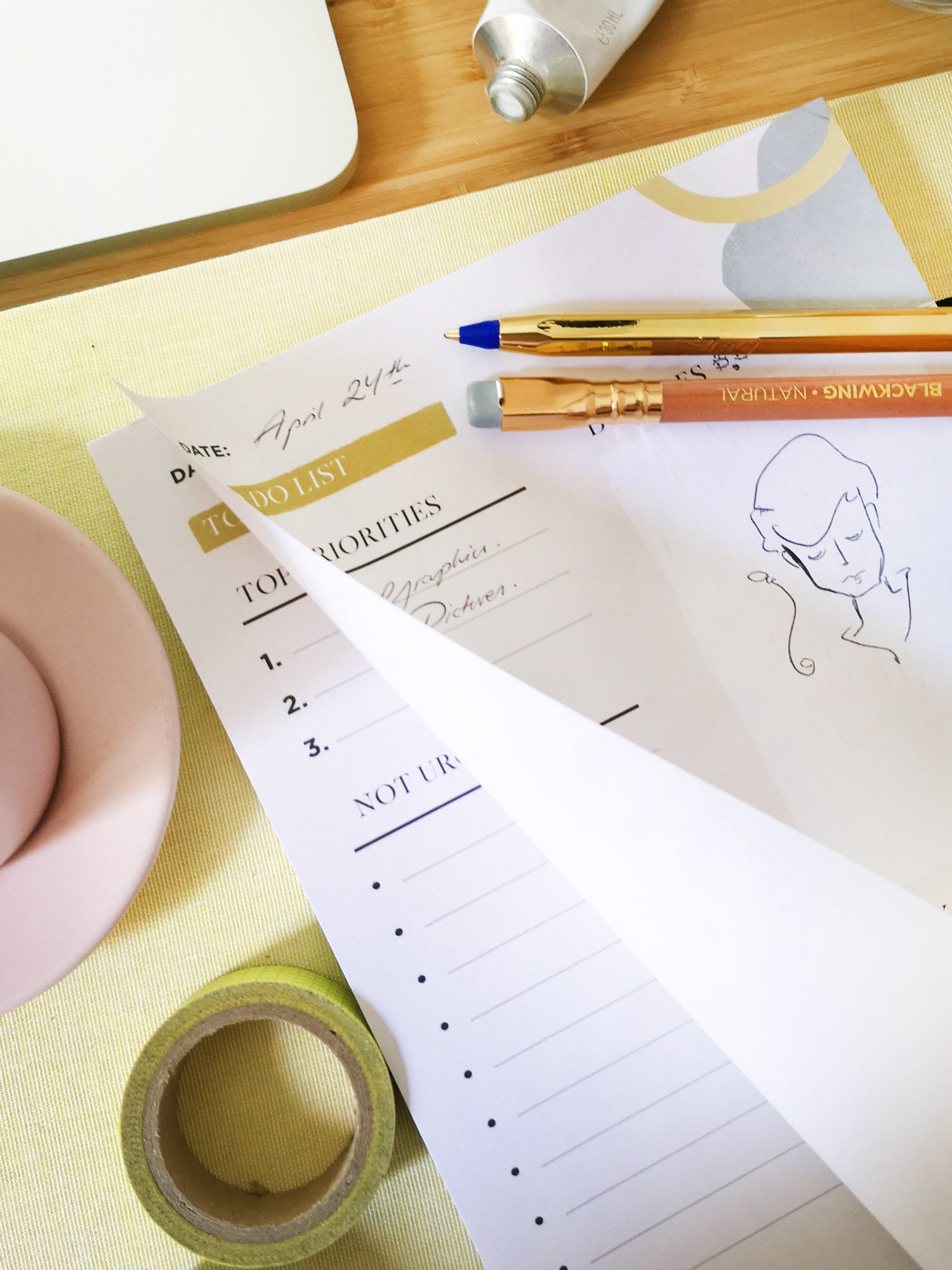SET Illustrated Stickers + A5 Notepad Planner | Decorative Travel ...