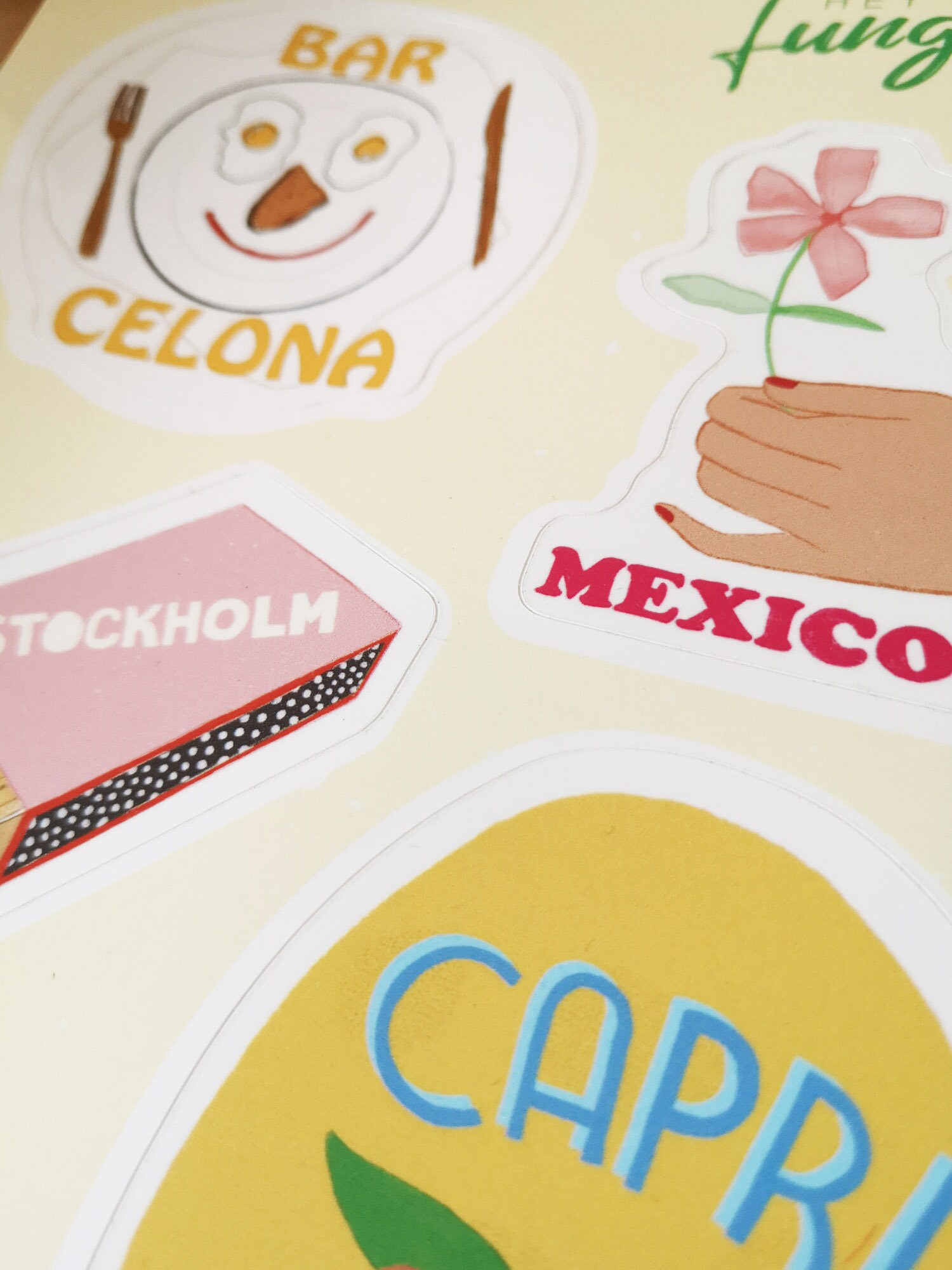 SET Illustrated Stickers + A5 Notepad Planner | Decorative Travel ...