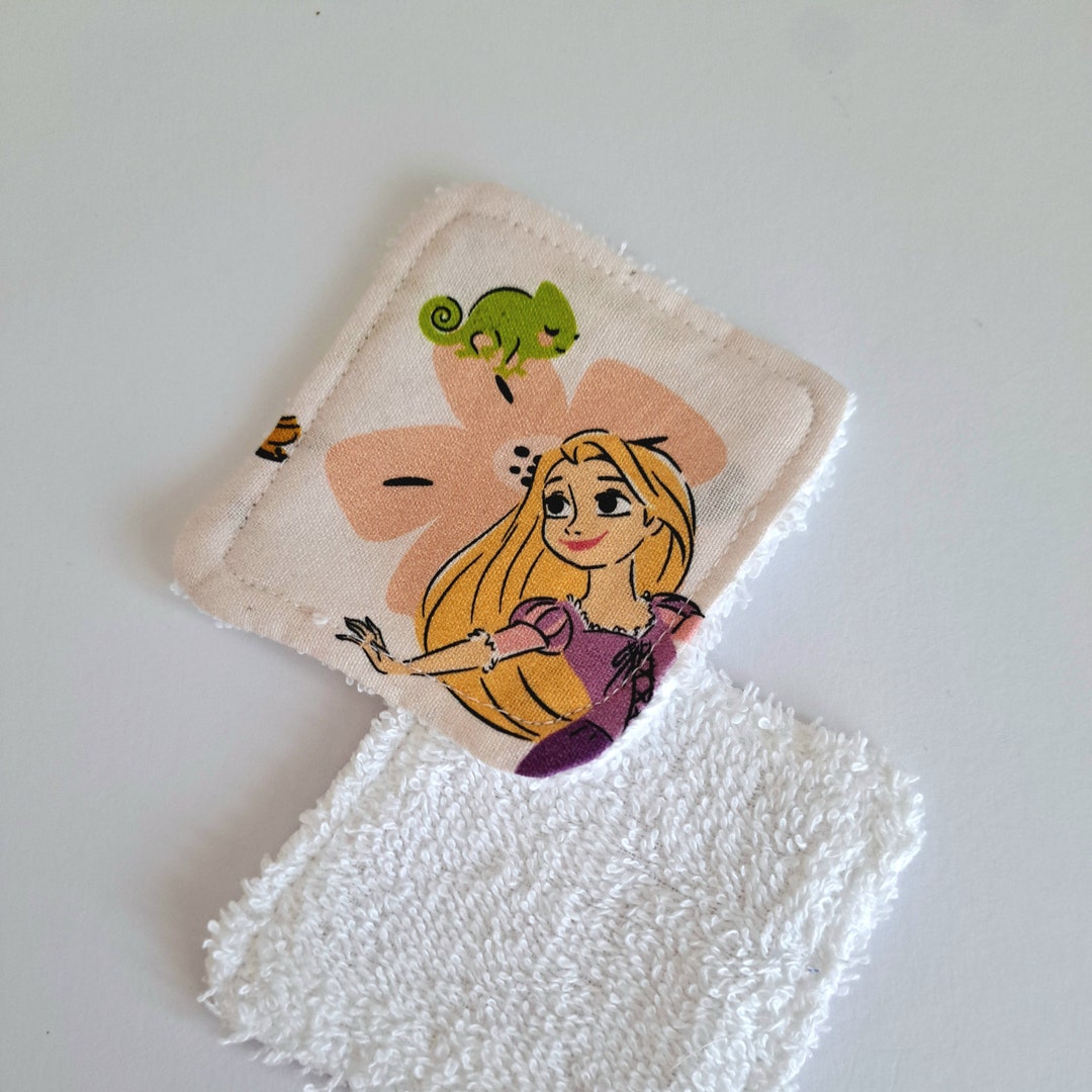 Face Wipes / Reusable / Disney Princesses / by Sewmaisi - Etsy