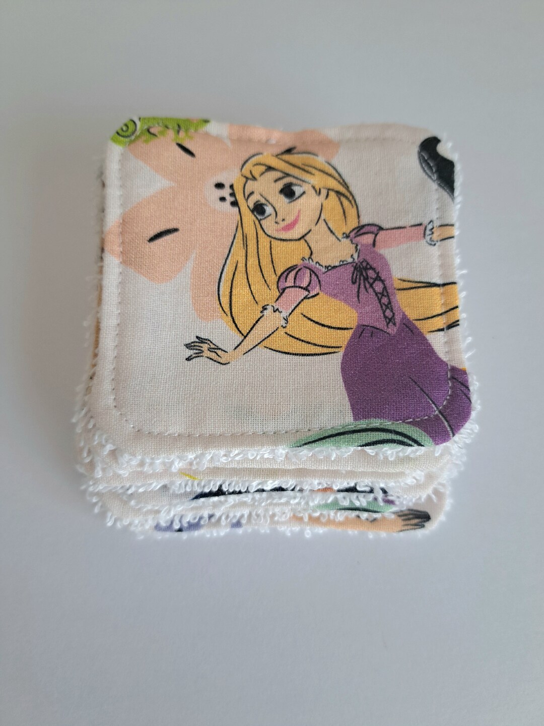 Face Wipes / Reusable / Disney Princesses / by Sewmaisi - Etsy
