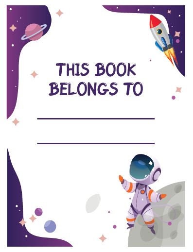 Space / Galactic Theme Letters Numbers Pictures - Tracing Lines ...