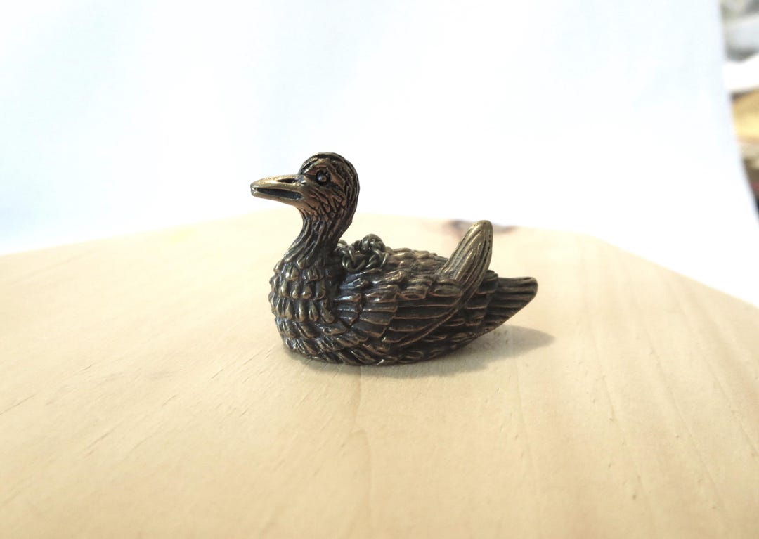 Duck Necklace, Ceramic Duck Charm Necklace Little Ducks Jewelry Lucky ...