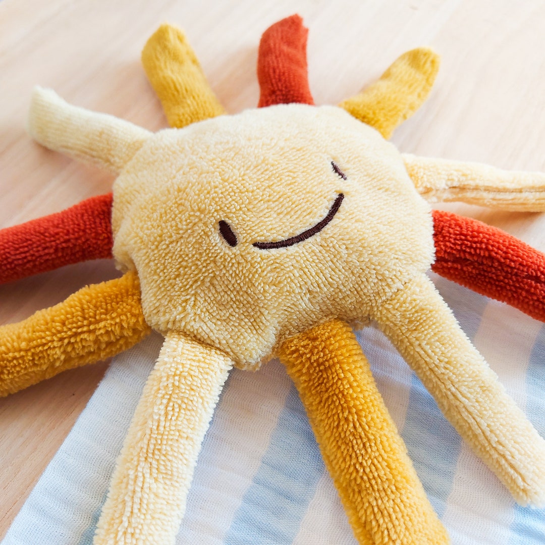 Personalized Sun Baby Lovey: Embroidered Name, Soft Bamboo Fleece - Etsy