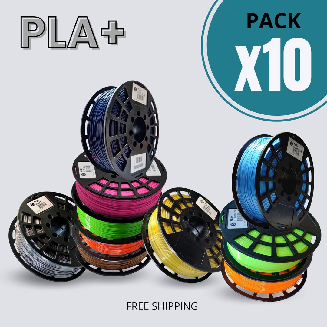 PLA Filament Pack X10 | 1.75mm 2.2lb/1kg 3D Printing Filament | IIID ...