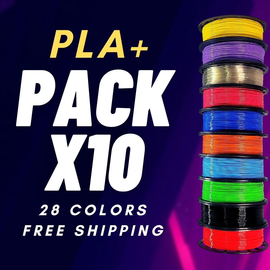 PLA Filament Pack X10 1.75mm 2.2lb/1kg 3D Printing Filament - Etsy