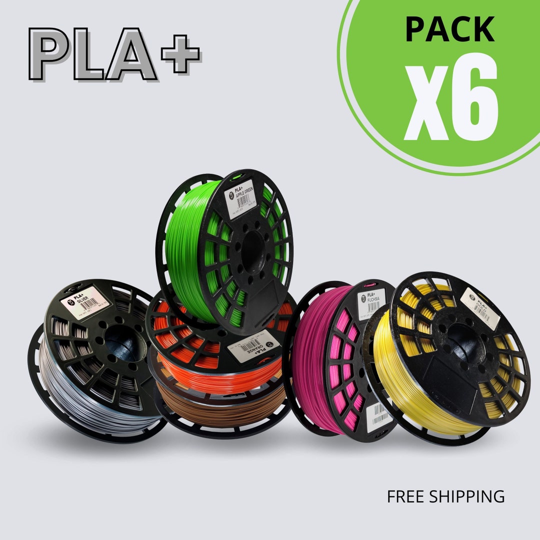 PLA Filament Pack X6 | 1.75mm 2.2lb/1kg 3D Printing Filament | IIID MAX ...