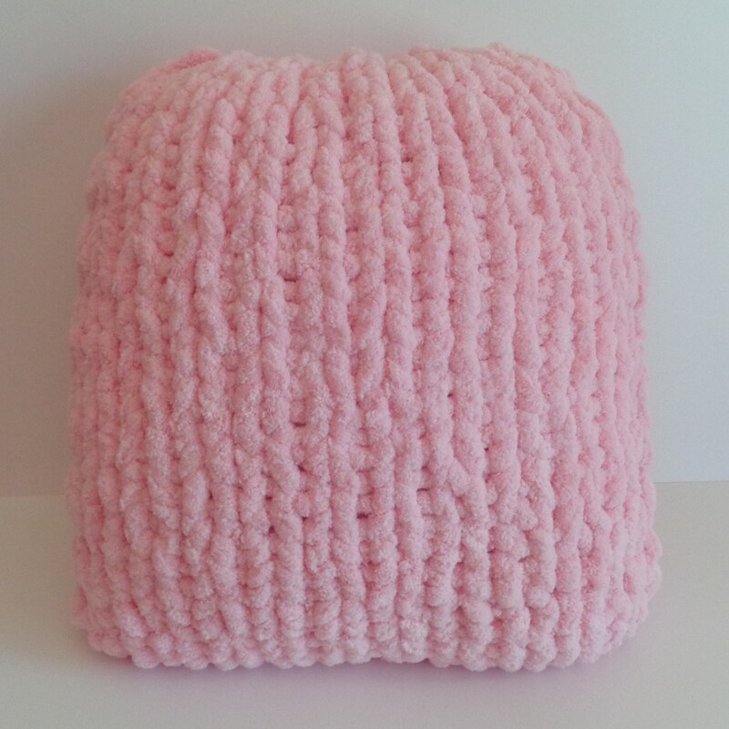 Pink Chenille Pillow - Etsy