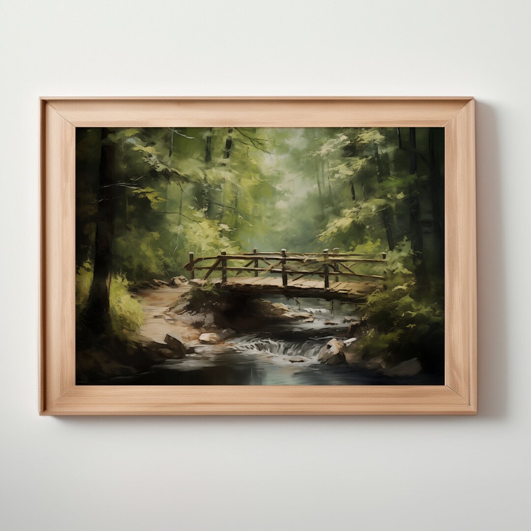 Rustic Wooden Bridge Poster - Etsy