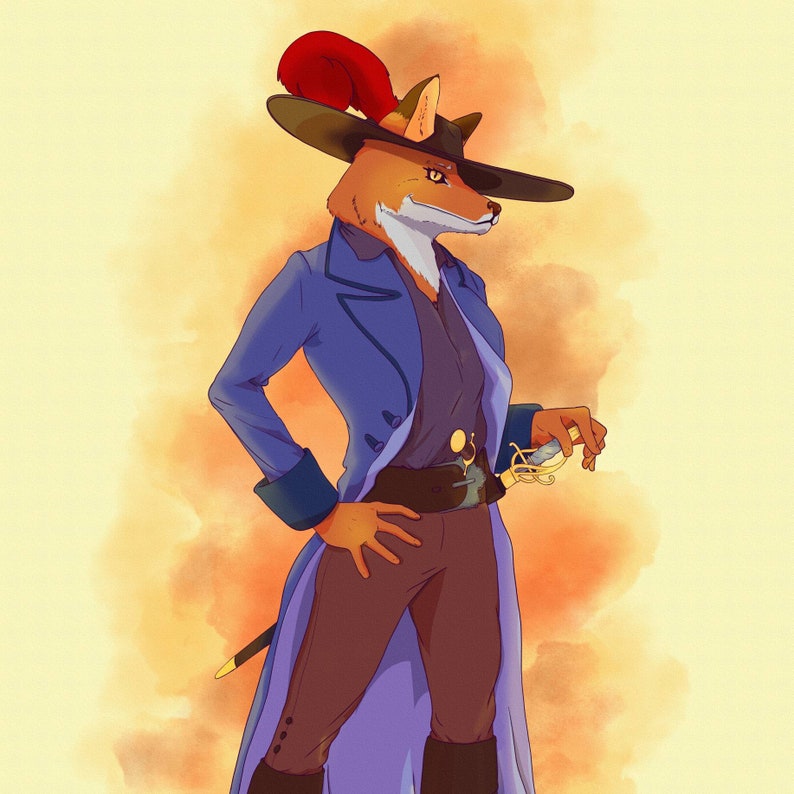 Art, Dessin, Custom RPG, Portrait, Furry, OC - Etsy