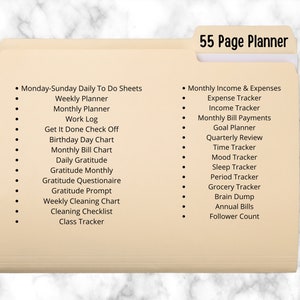 Happy Planner Daily Monthly to Do List Income Expenses Gratitude ...