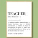 Teacher Dictionary Print Customized, Personalized Teacher Definition ...
