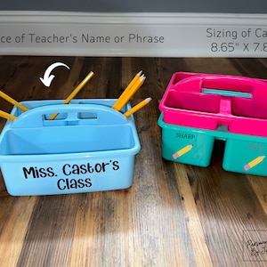 Personalized Pencil Caddy: Custom Teacher Classroom Organizer - Etsy