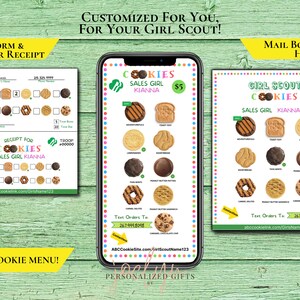 2022 ABC Girl Scout Cookie Order Form Printable, Personalized Cookie ...