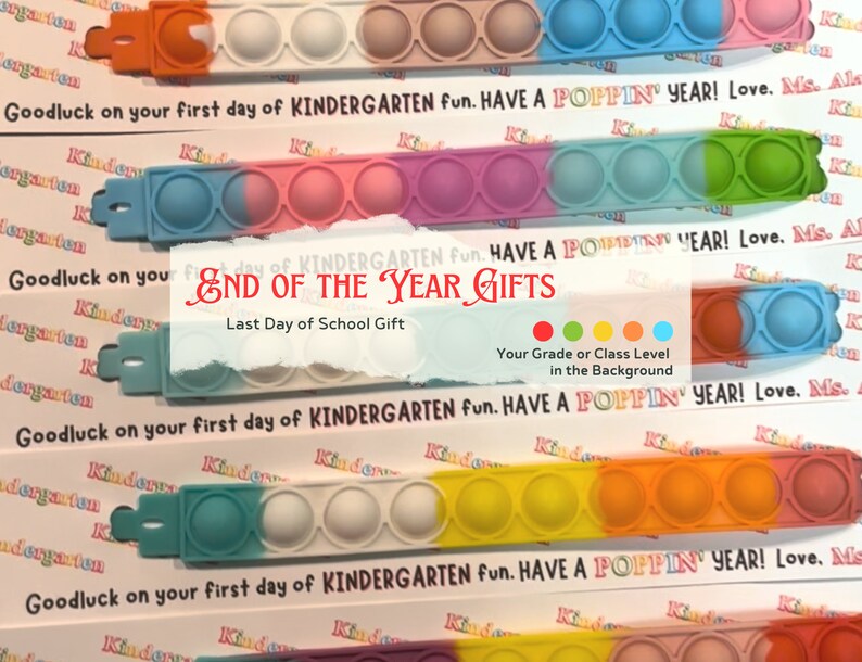 Personalized Student Gift Pop It Bracelet: Back to School Gift - Etsy