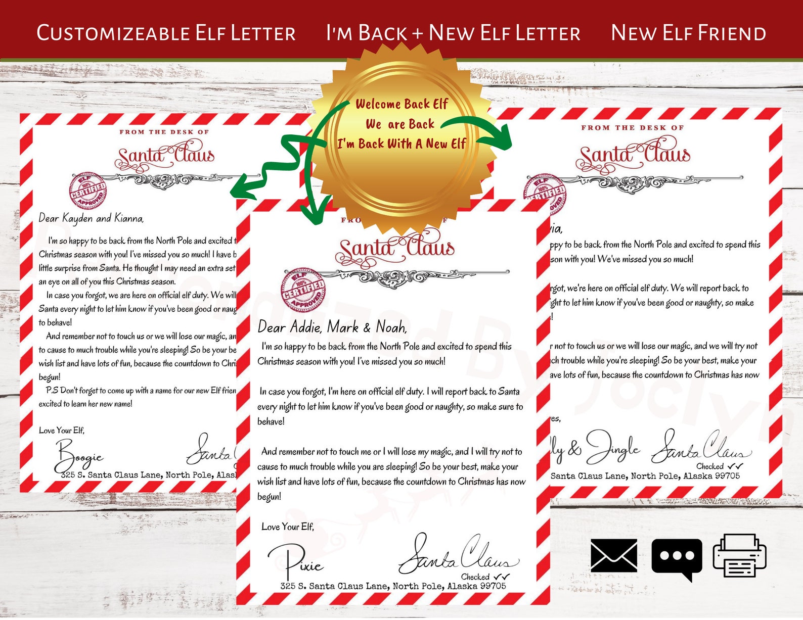 Printable Elf Goodbye Letters, Elves Departure Letter - Etsy