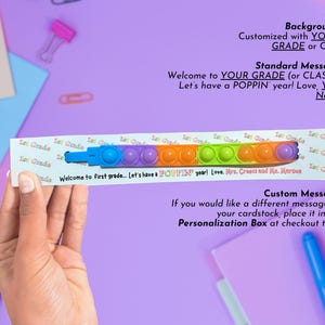 Personalized Student Gift Pop It Bracelet: Back to School Gift - Etsy