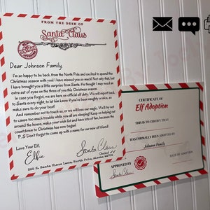 Elf Arrival Letter, Introducing Second Elf Letter, Letter From Elf ...