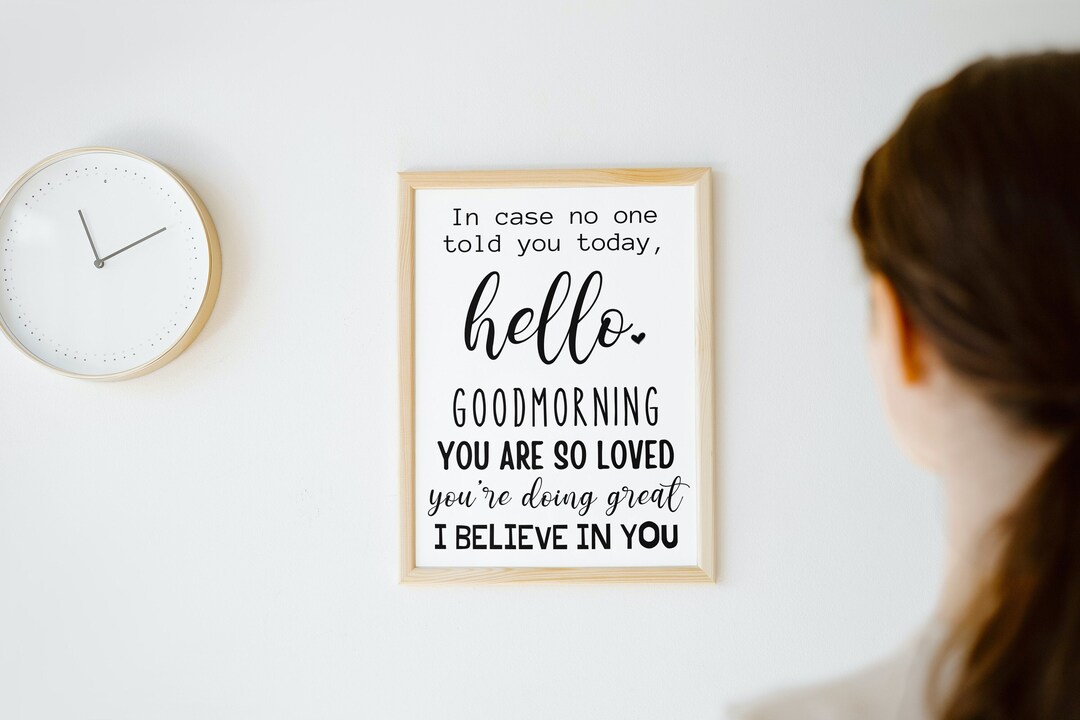 In Case No One Told You Today Classroom Positivity Quote Printable Sign ...
