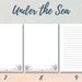 KDP Printable Ocean Themed Stationery Set for Kids, Under the Sea ...