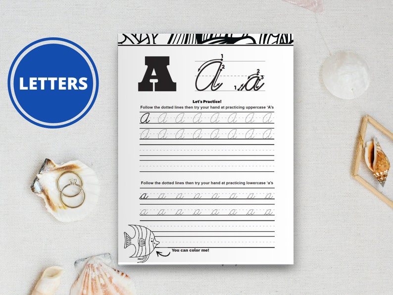 100 Page Cursive Handwriting Workbook Printable | Etsy