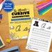 100+ Page Cursive Handwriting Workbook, Printable Uppercase/lowercase ...