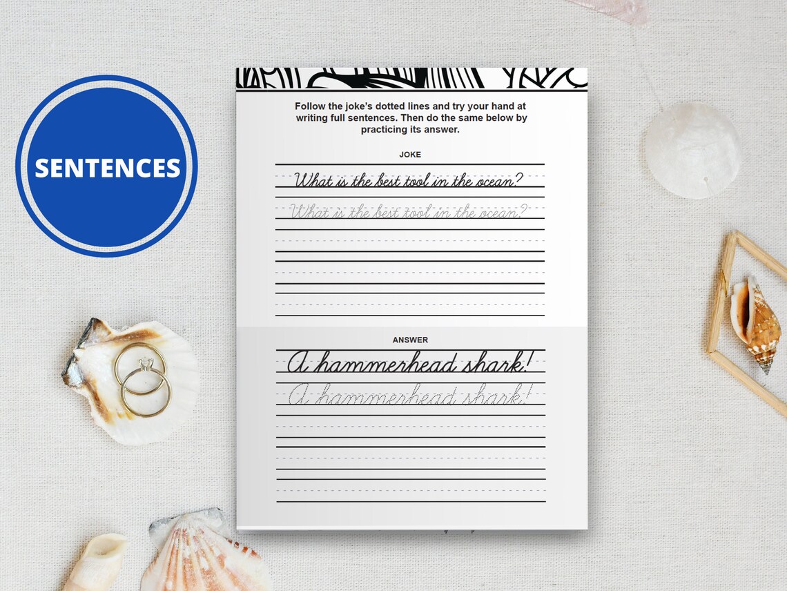 100 Page Cursive Handwriting Workbook Printable | Etsy