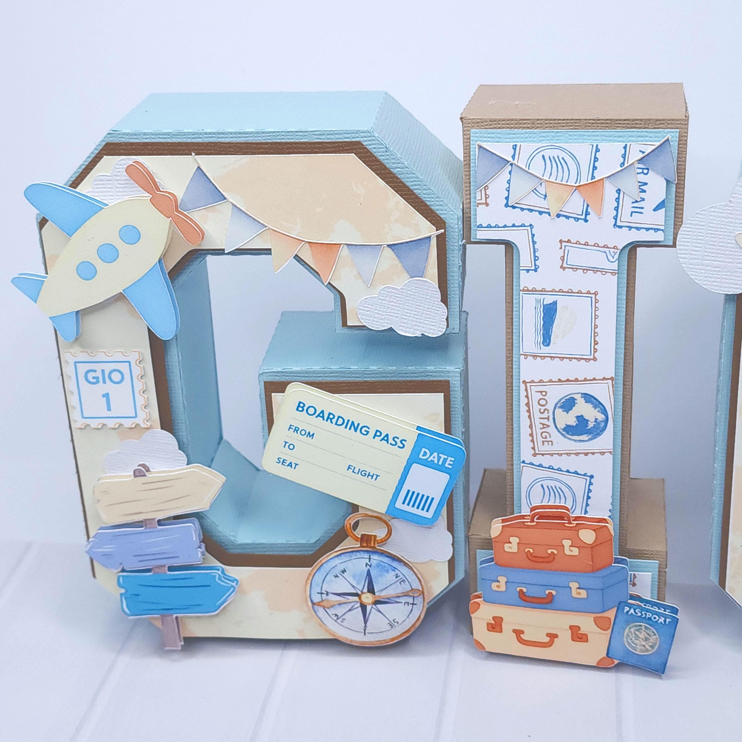 Time Flies 3D Letters: Travel Birthday Party Decor - Etsy