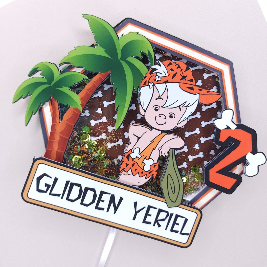 Bam Bam Flintstones Cake Topper, Bam Bam Party Decoration, Bam Bam ...