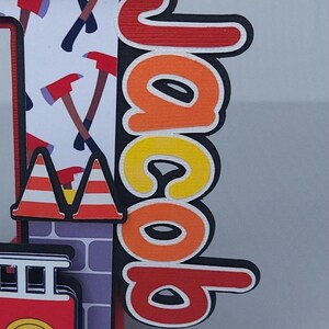 Fire Truck 3D Letter, Fire Truck Party Decorations, Fire Truck Birthday ...