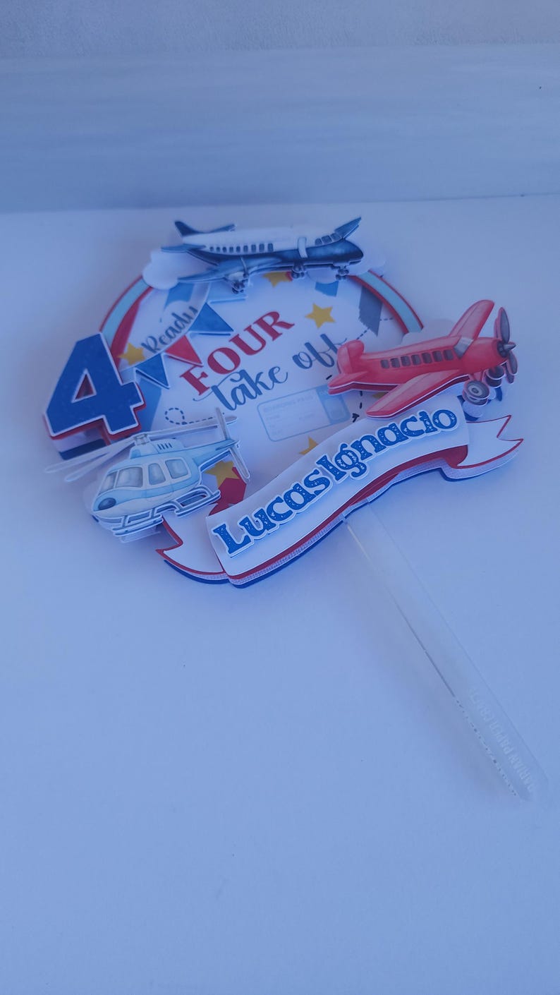 Airplane Cake Topper, Travel Party Theme, Adventure Birthday Theme ...