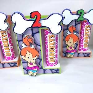 Pebbles Flintstones M&M Boxes: Party Favors, Set of 6 - Etsy