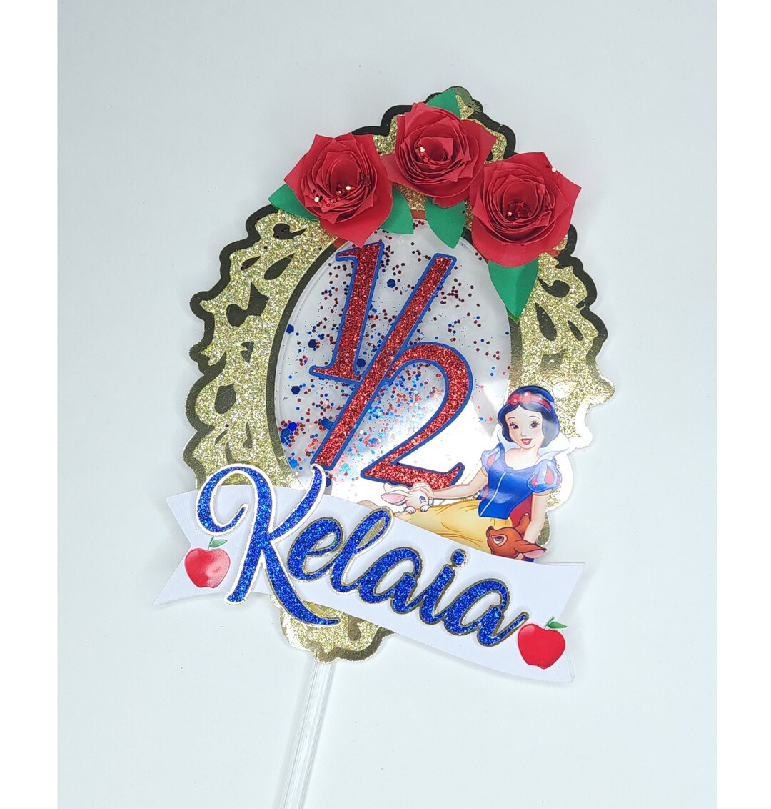 Snow White Cake Topper, Snow White Party Decorations, Snow White ...