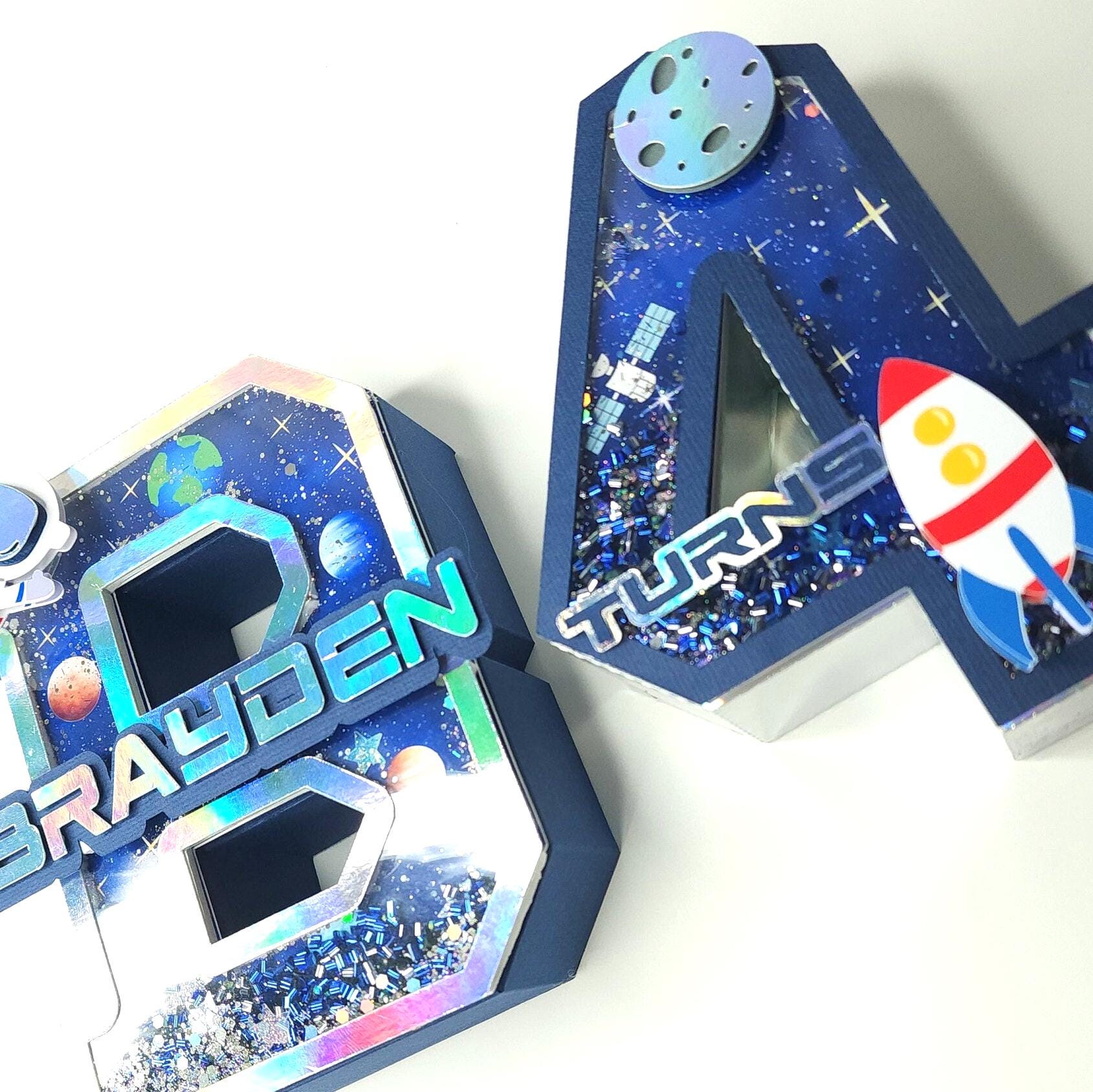 Astronaut 3D Letter: Outer Space Birthday Party Decoration - Etsy