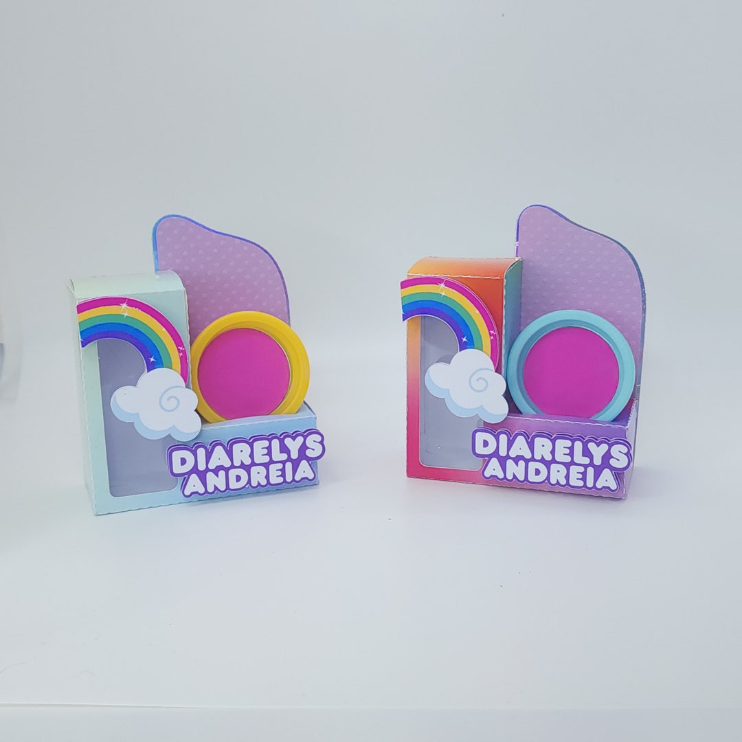 Rainbow Play-doh Box 6 Pack, Rainbow Play-doh Box Party Decorations ...