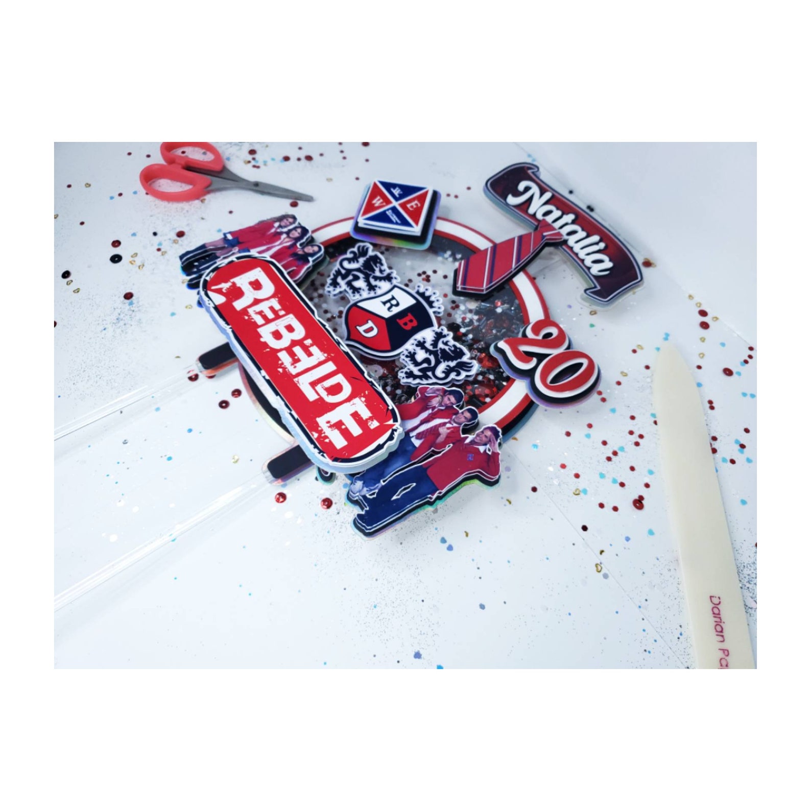 Rebelde RBD Cake Topper, Elite Way School Birthday Party Decor - Etsy