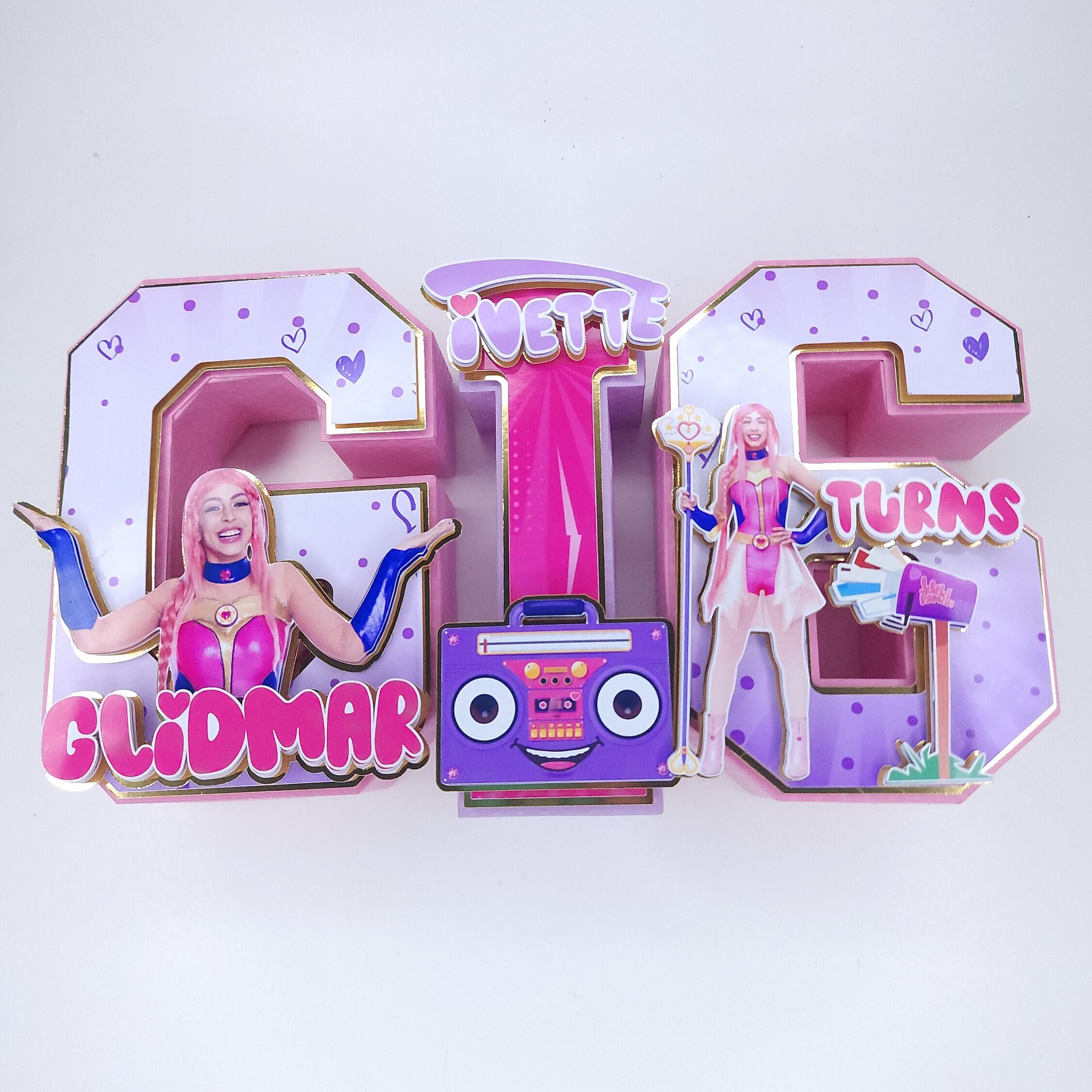 Lulipampin 3D Letters Luli Pampin Birthday Party Lulipampin - Etsy Canada