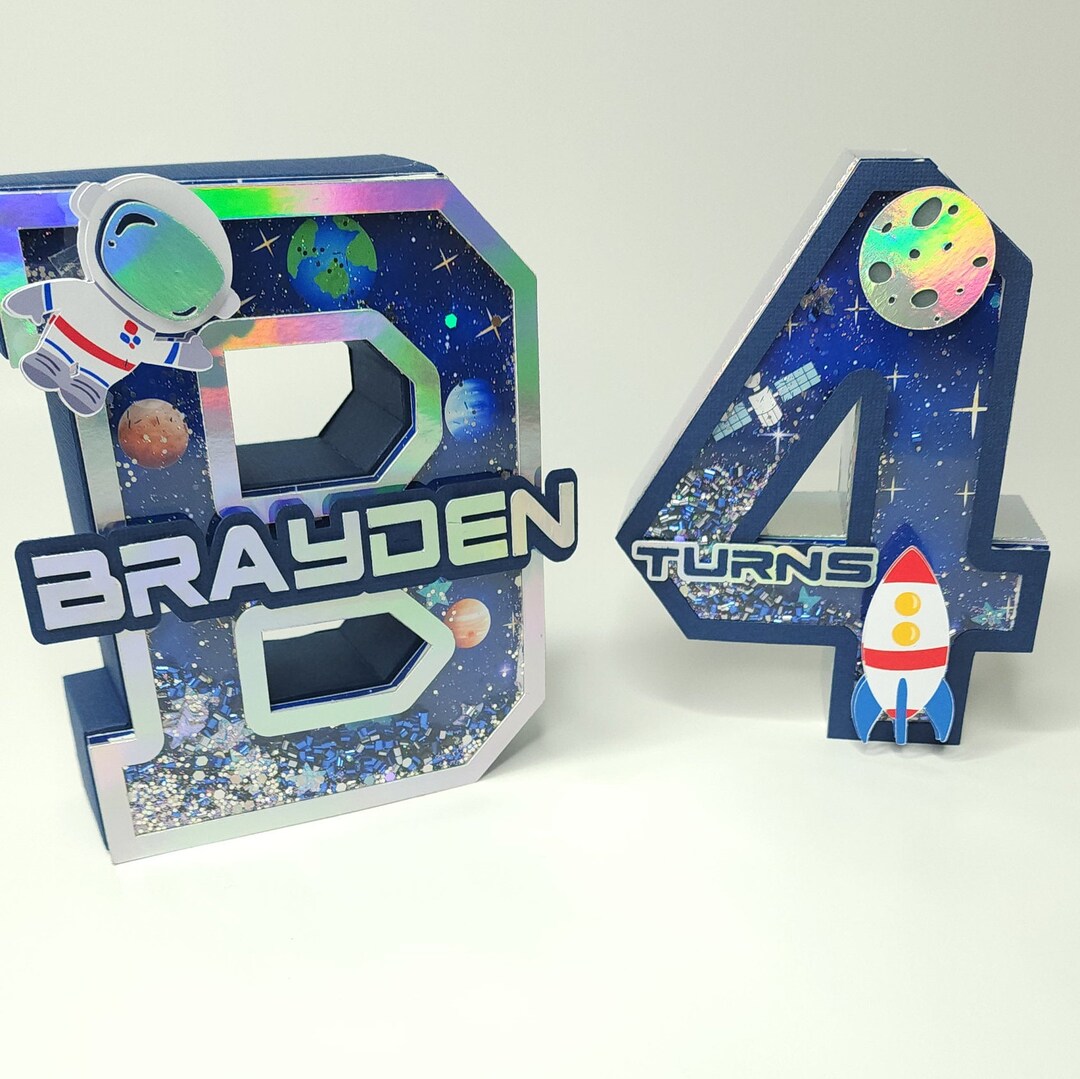 Outer Space 3D Letters, Astronaut 3D Letters, Outer Space Party ...