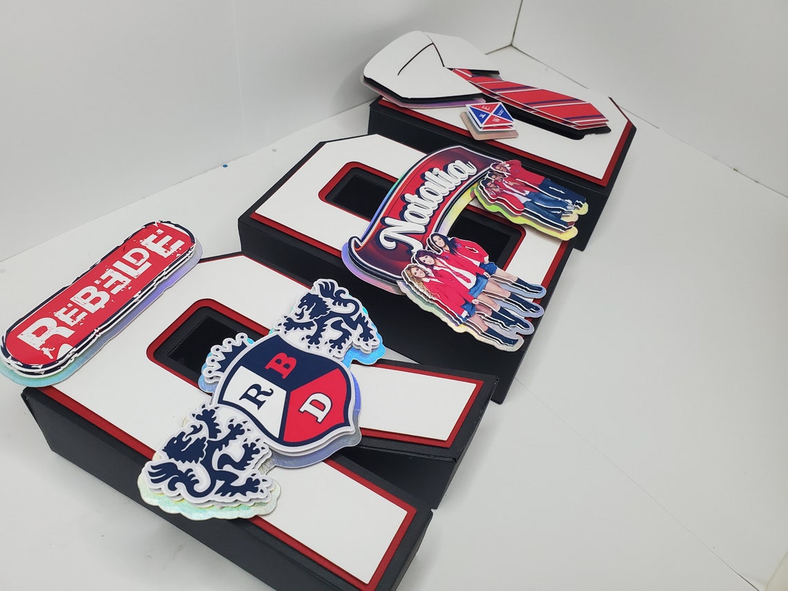 RBD 3D Letters RBD Birthday Party Rebelde Party Decorations - Etsy