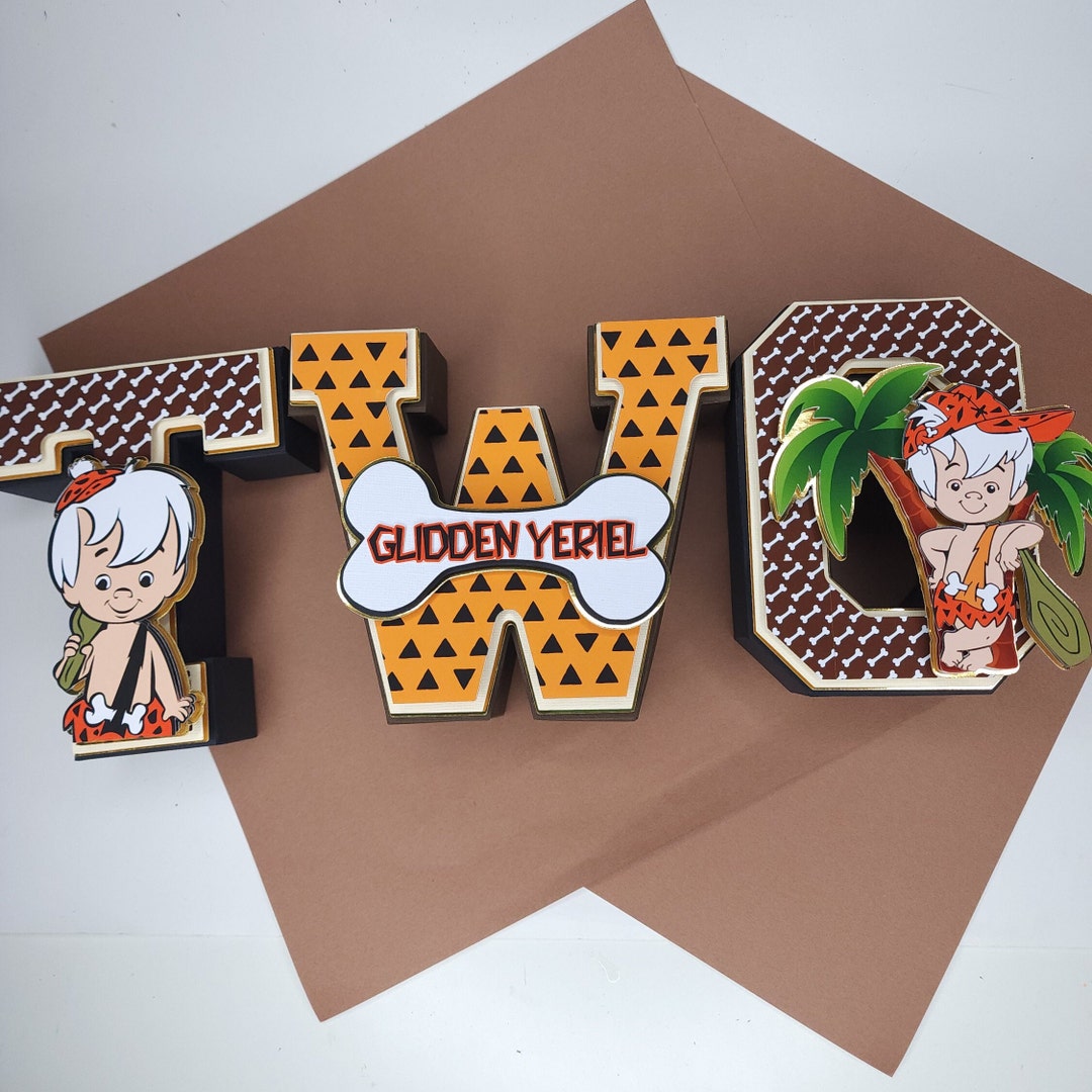 Bam Bam 3D Letter, Bam Bam Flintstones Birthday Party, Bam Bam ...