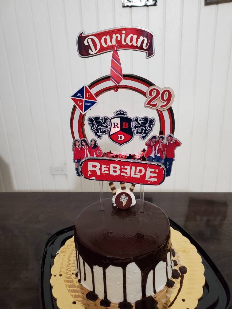RBD Rebelde Cake Topper RBD Rebelde Birthday Decorations - Etsy
