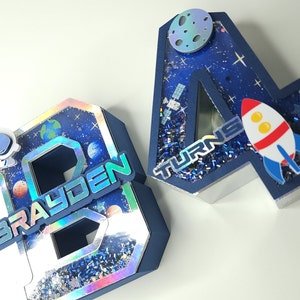 Outer Space 3D Letters, Astronaut 3D Letters, Outer Space Party ...