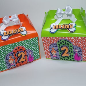 Pebbles Flintstones Treat Box, Pebbles Birthday Decorations ...