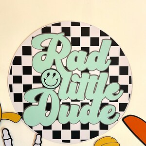 One Happy Dude Birthday Decorations, Cool Dude Centerpiece, Rad Little ...