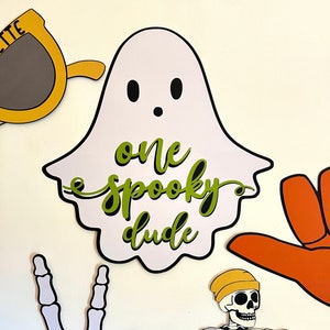 2ft Spooky One Birthday Party Cutouts, Spooky Dude Birthday, Boy ...