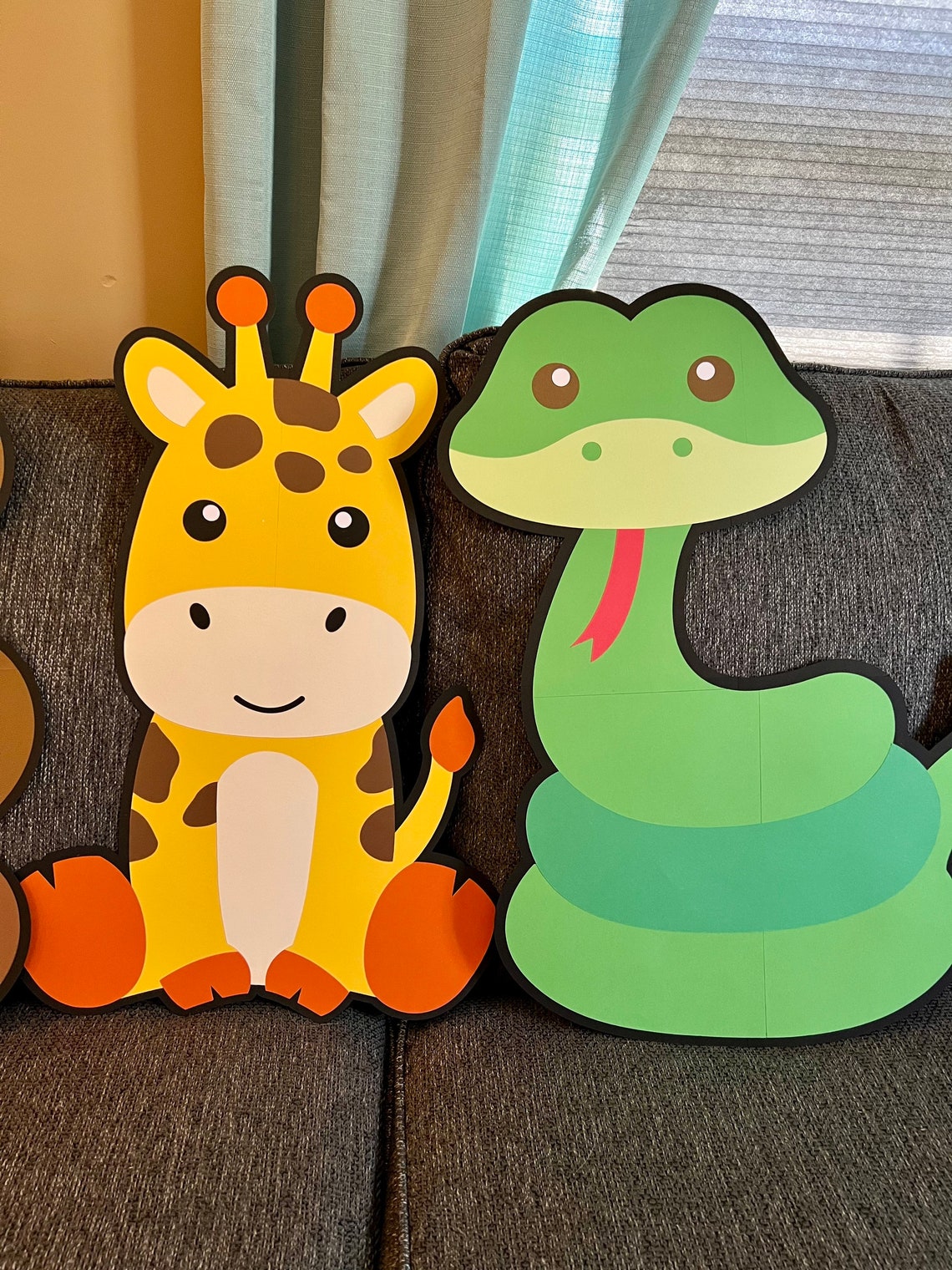 2 Ft Tall Safari Animal Props Safari Birthday Jungle - Etsy