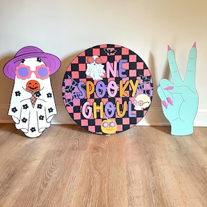 Groovy Halloween Birthday Decoration, Spooky Ghoul Birthday, Groovy ...