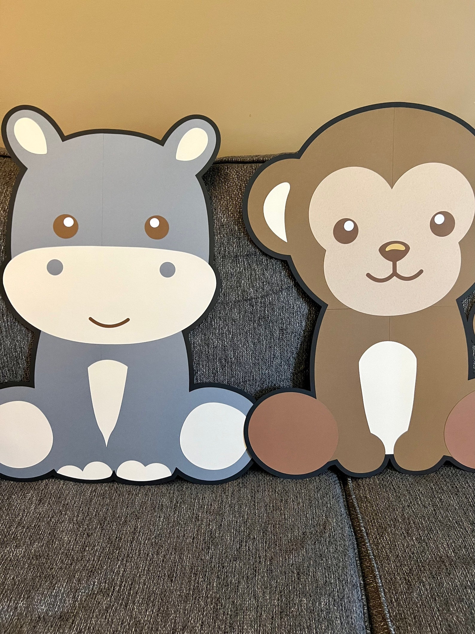 2 Ft Tall Safari Animal Props Safari Birthday Jungle - Etsy