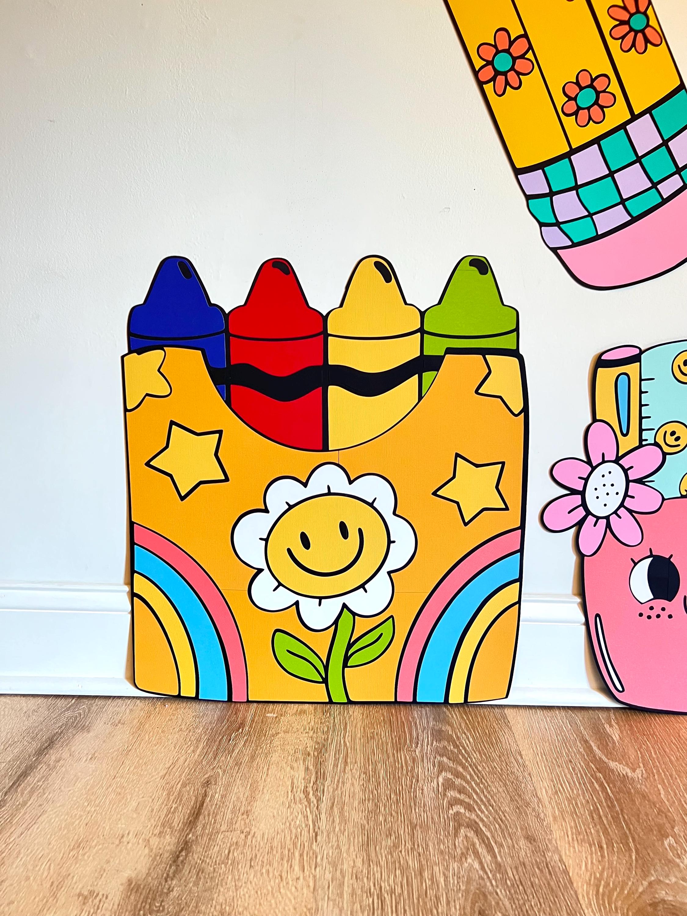 Groovy Classroom Decor, Back to School Bulletin Board Cutouts - Etsy