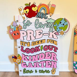 Back to School Bulletin Cutouts, Kindergarten Sign, Teachers Sign ...