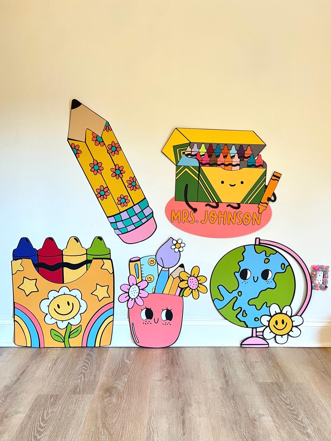 Groovy Classroom Decor, Back to School Bulletin Board Cutouts - Etsy